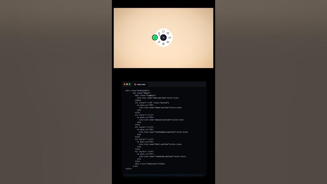 Sleek Menu Ui Js Css And Html🧑‍💻 Coding Programming 2024 Htmlcssjs Cssanimations