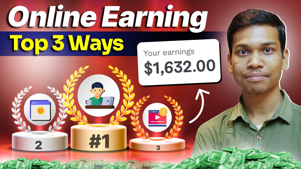Top 3 Ways to EARN Money ONLINE (my earning proof included) - YouTube
