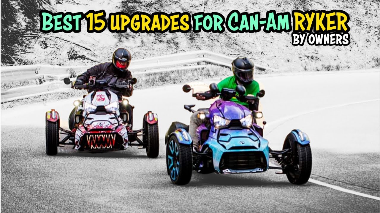 Must have 15 upgrades for your #CanAm RYKER - YouTube