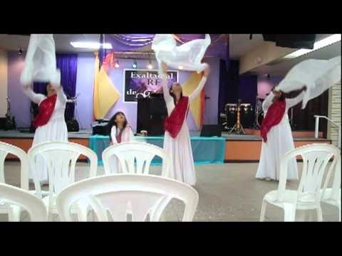 Tekia-Danza con mantos (paños) -Esta cayendo,Su gloria esta aqui- - YouTube