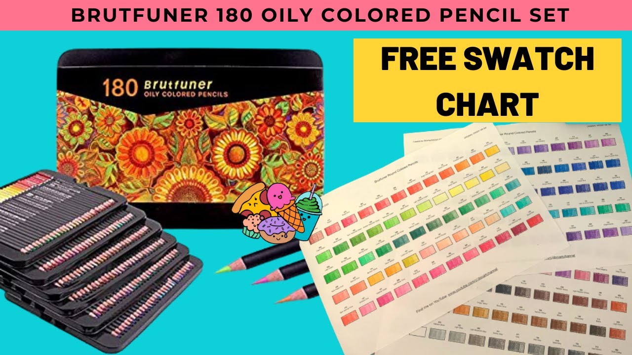 Brutfuner 180 Round Barrel Colored Pencil Set - YouTube