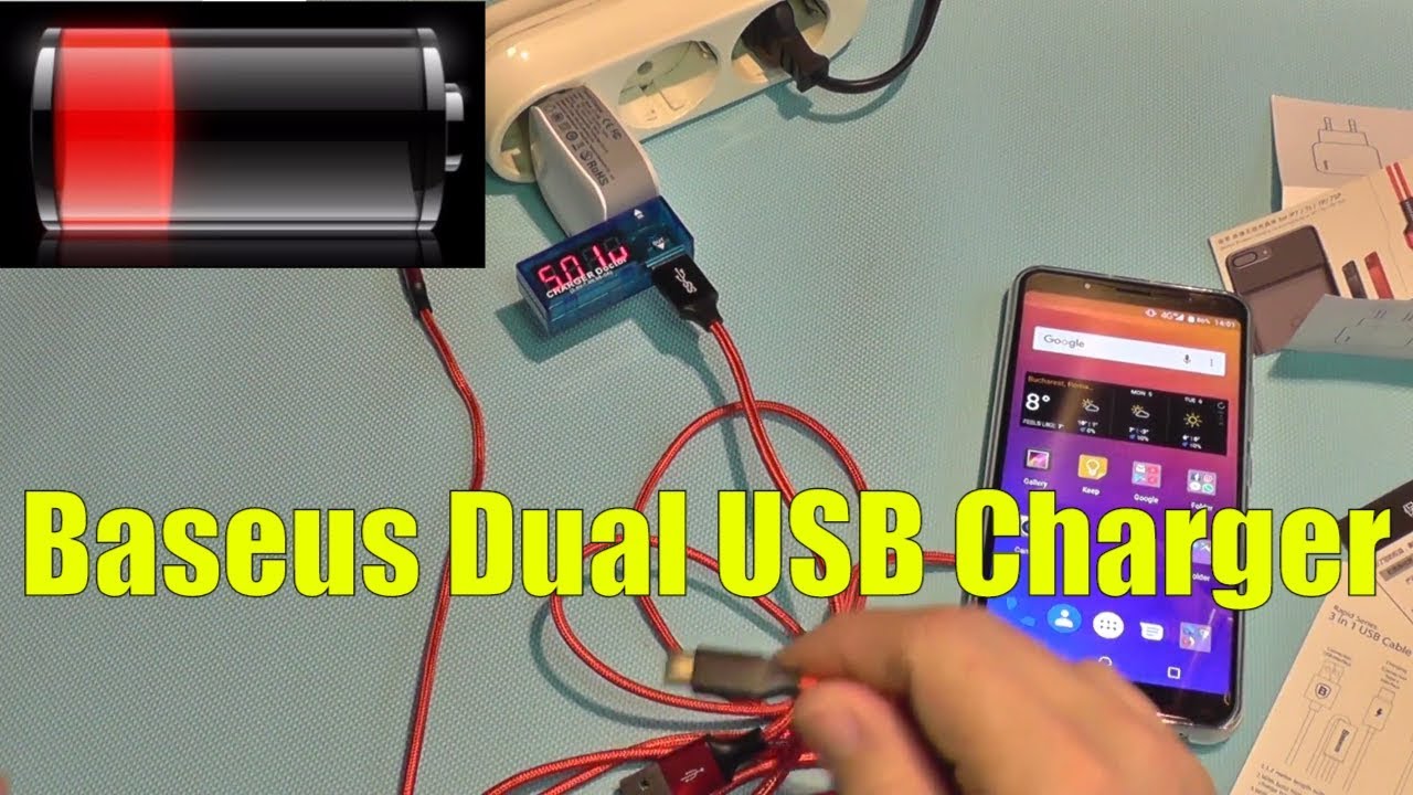 Baseus EU Dual USB Wall Charger - Review - YouTube
