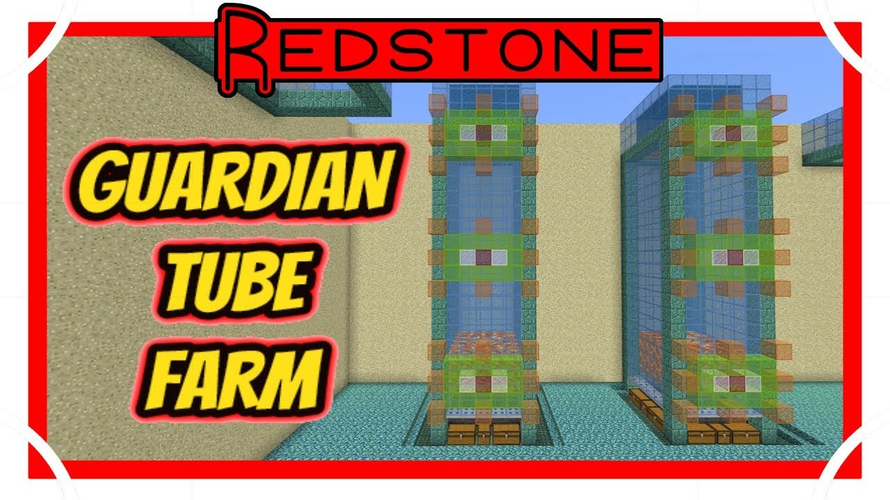 How To Build A Guardian Farm In Minecraft Bedrock Edition | #Minecraft ...