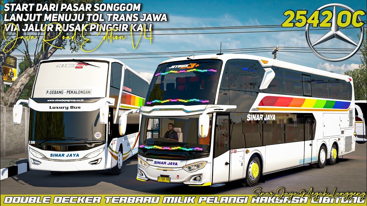 PELANGI SELATAN🔥- Sinar Jaya Double Decker Start dari Songgom | ETS 2 ...