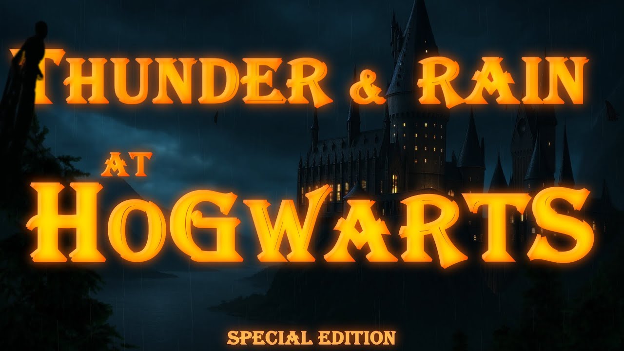 Harry Potter | Thunder & Rain Ambience at Hogwarts - YouTube