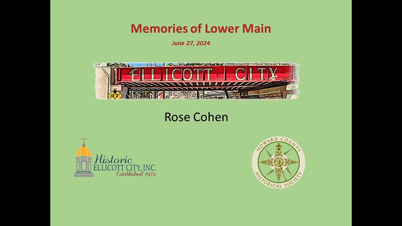 Memories of Lower Main - Rose Cohen - YouTube