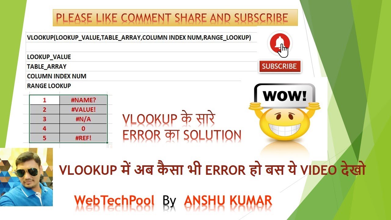 How To Fix Vlookup Formula Errors NAME VALUE N A 0 REF In Excel How To Fix Vlookup Formula Errors NAME VALUE N A 0 REF In Excel
