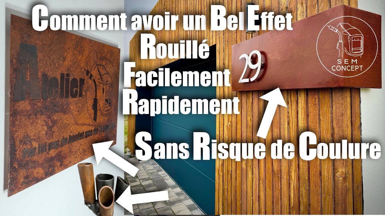 Comment faire rouiller rapidement et facilement sans risque de coulure ...