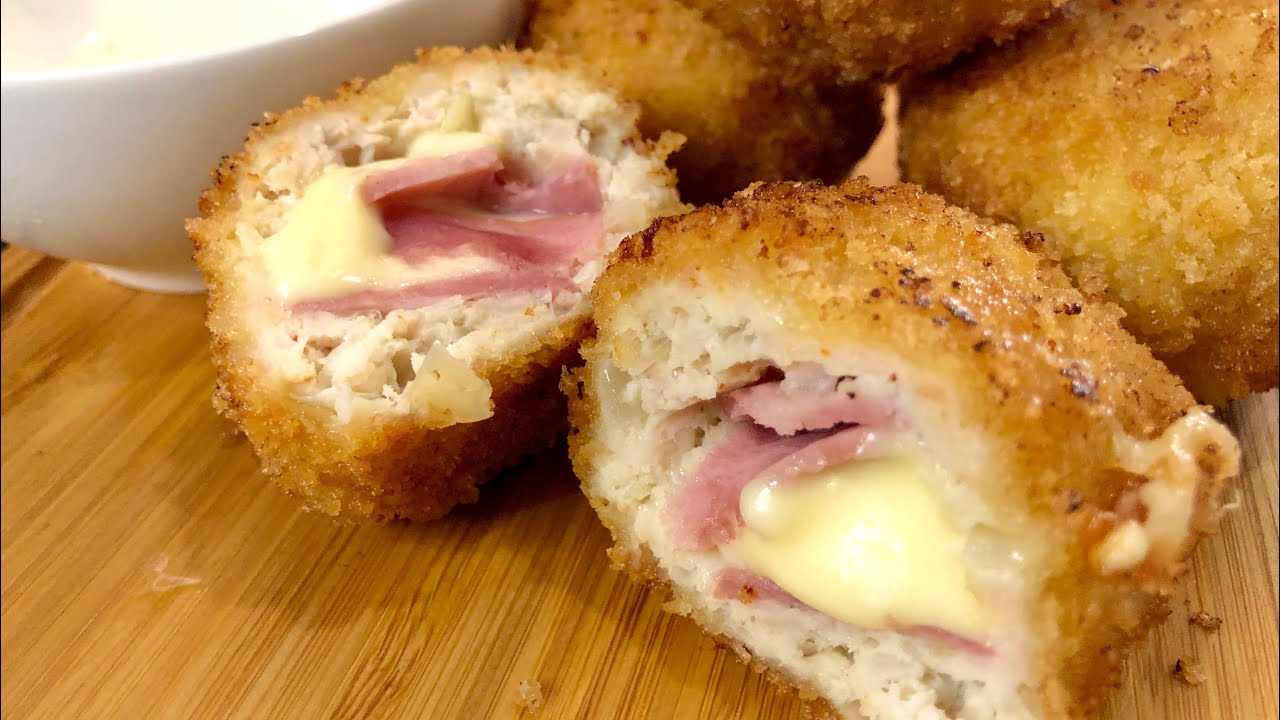 Mini Chicken Cordon Bleu Recipe. Super tasty snack and melt in your ...