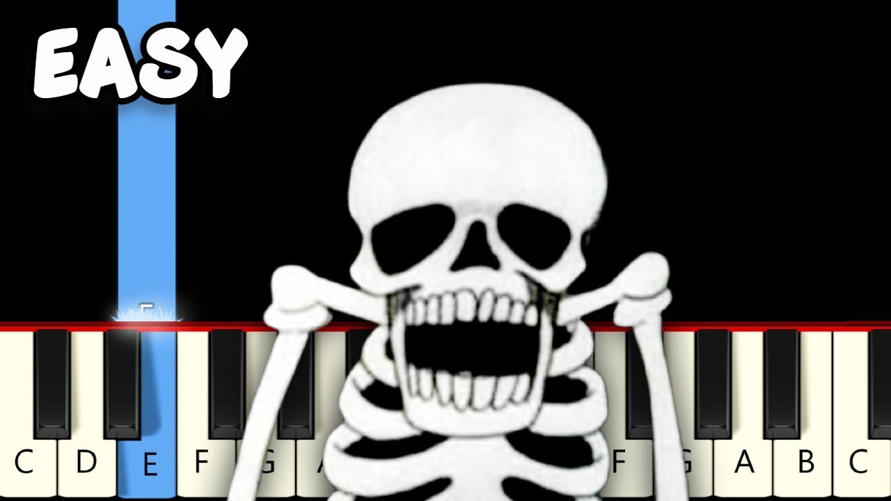 Spooky Scary Skeletons - Halloween - Fast and Slow (Easy) Piano ...