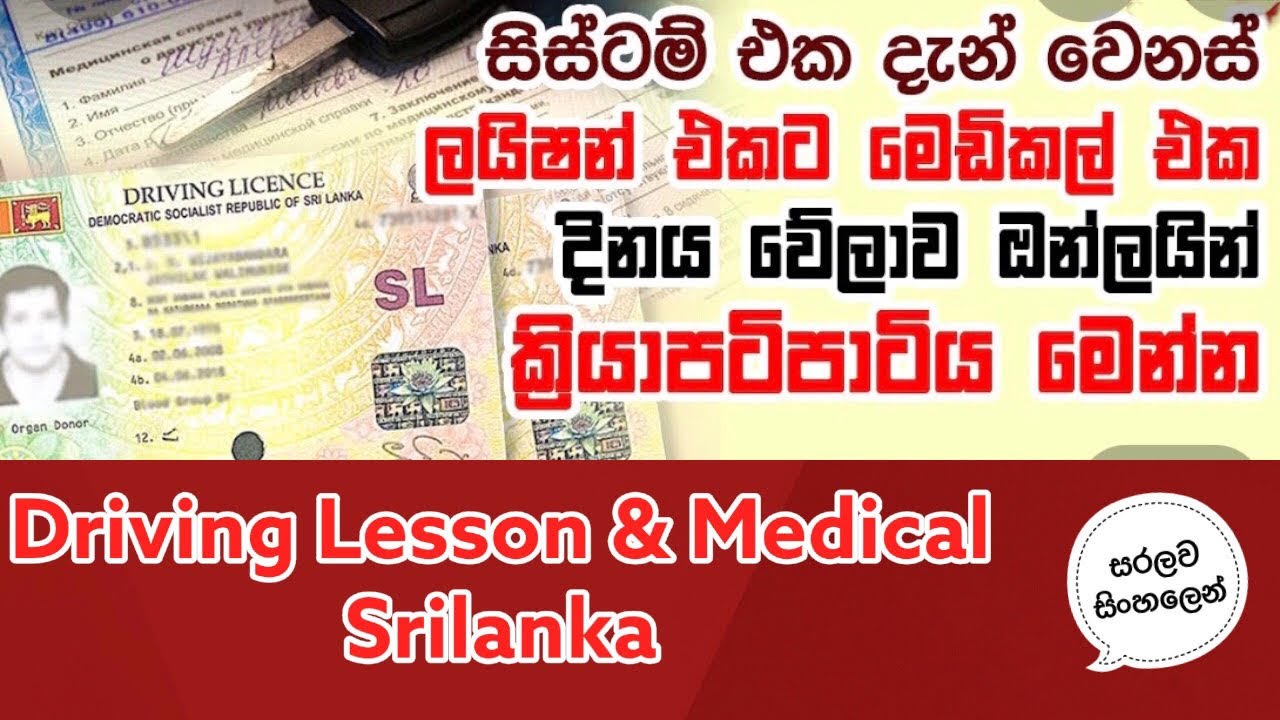 විනාඩි 5 න් Driving License Renewal and Medical Online System එක සරලව ...
