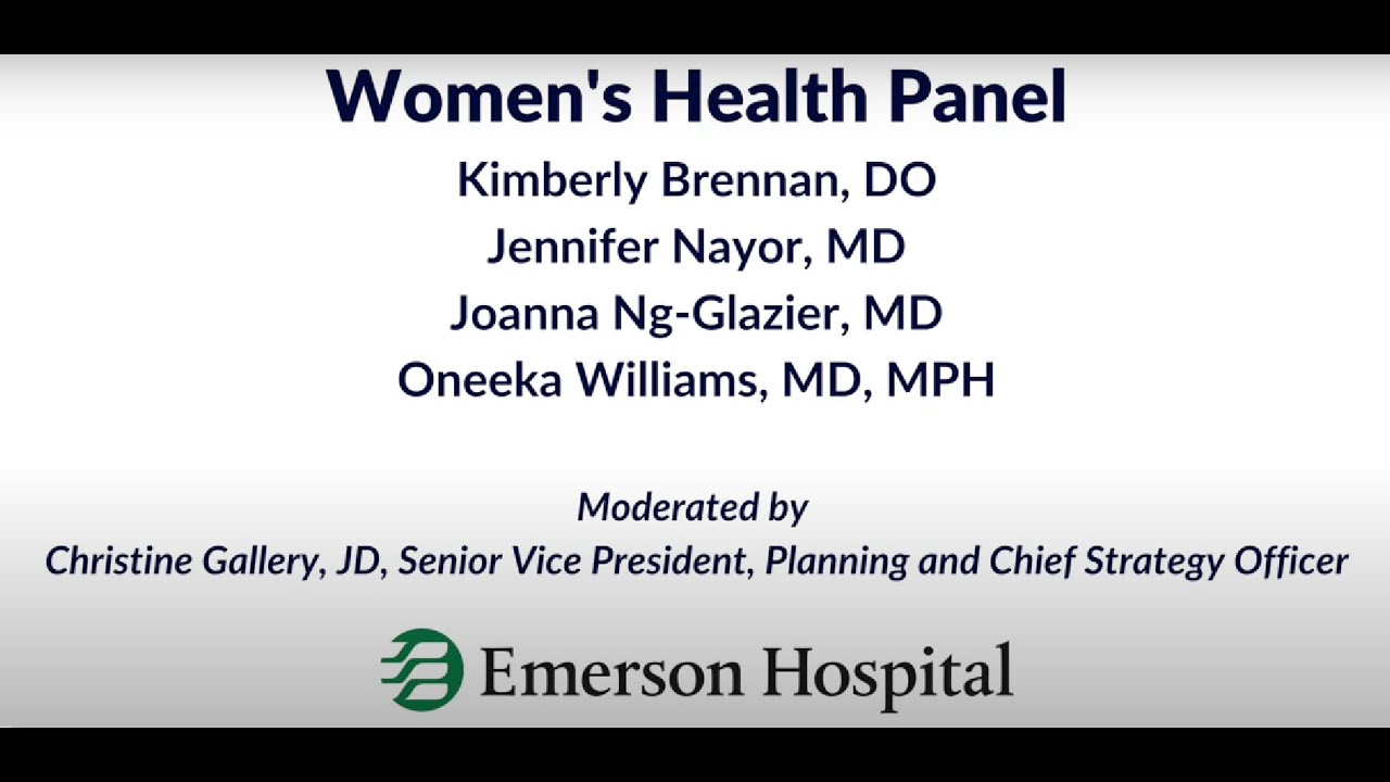 Women's Health Panel Discussion - YouTube
