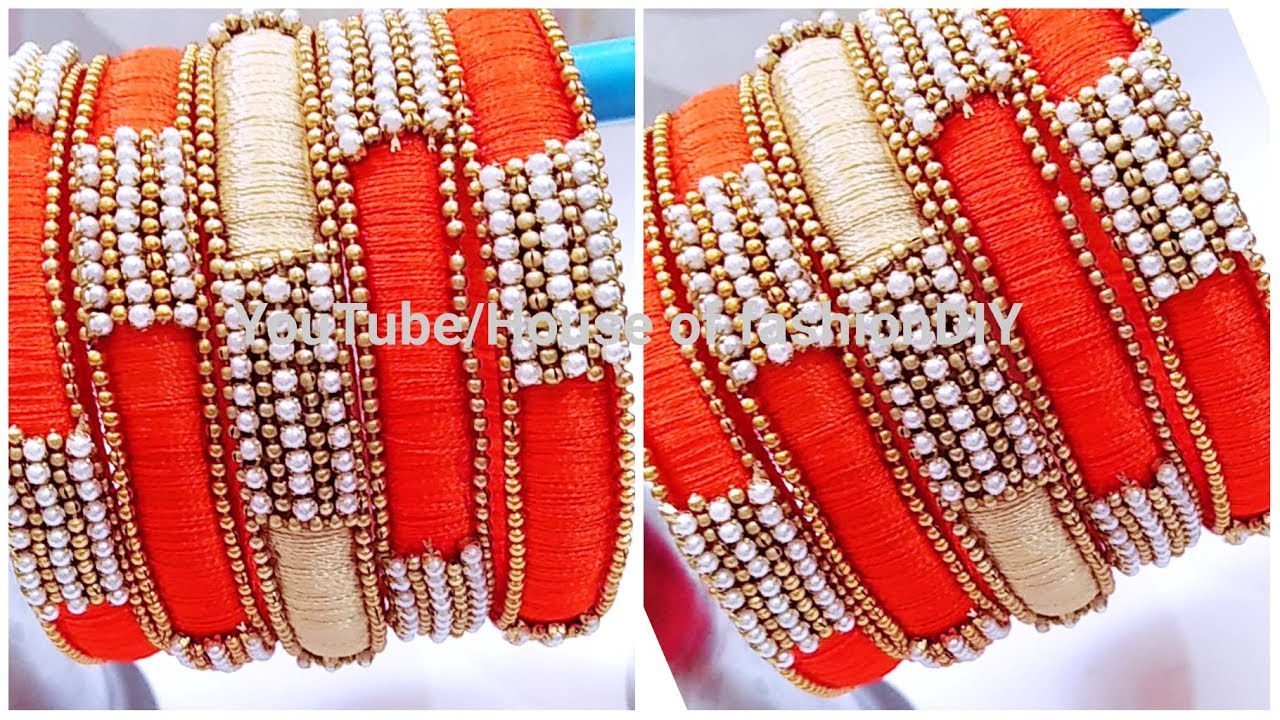 How To Make Stylish/Trending/New Model Silk Thread Bangles At Home ...