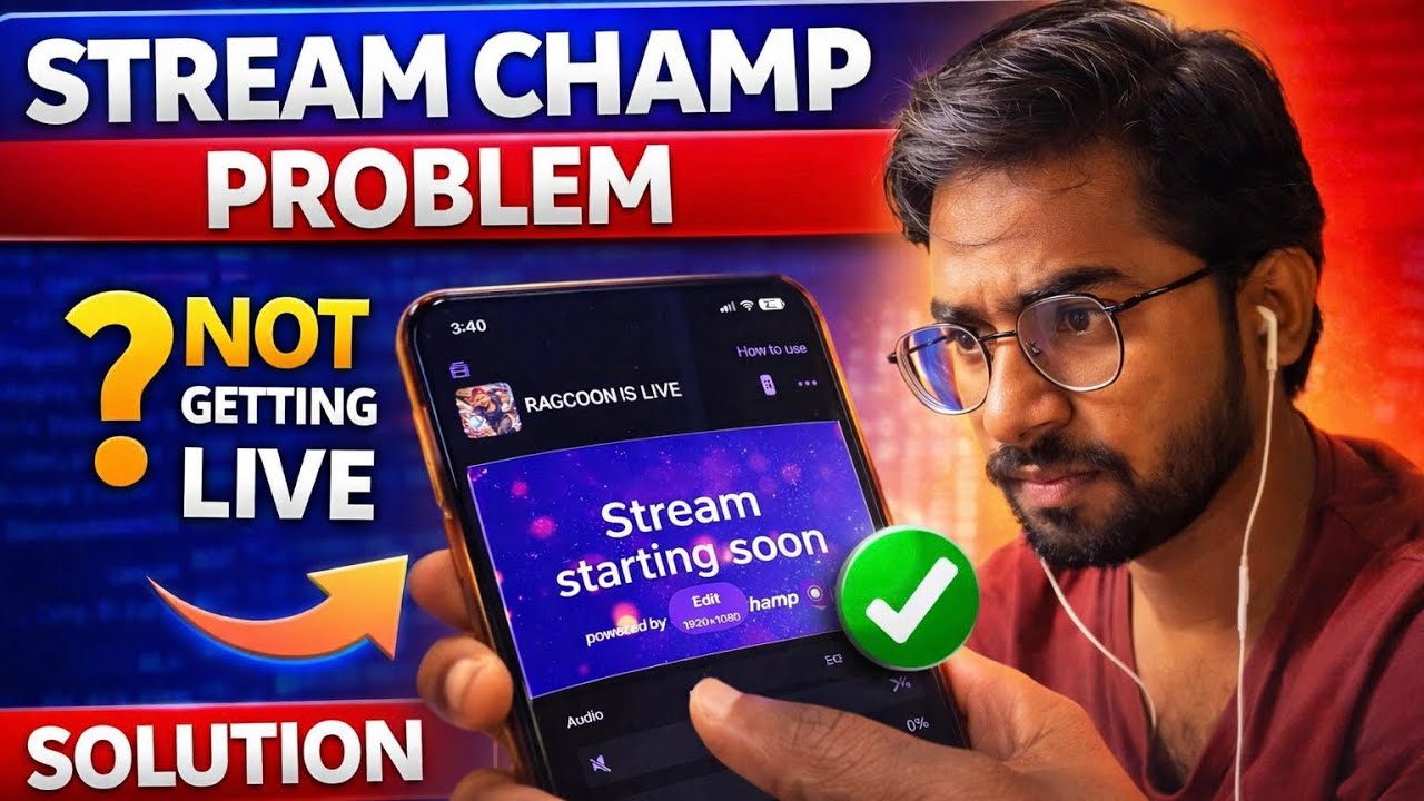 Stream Champ Problem – Not Getting Live? Complete Solution 🔴📱| # ...