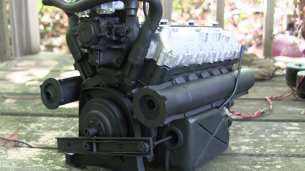 Armortek Late Tiger I Project video #10 (Functional Maybach HL230 ...