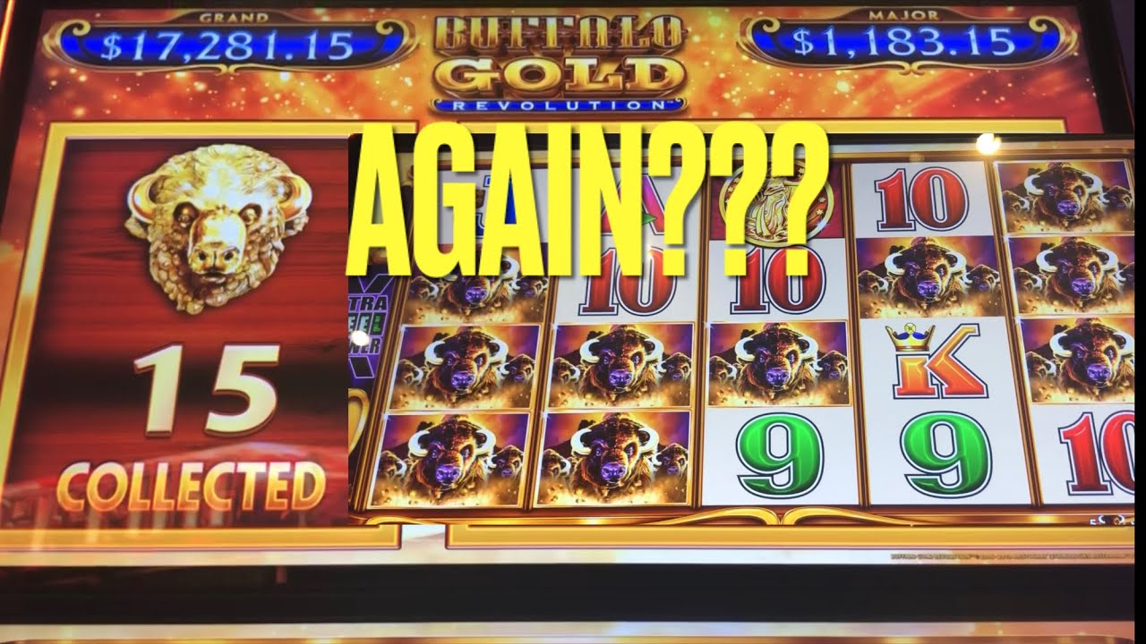 Buffalo Gold Revolution Slot Machine 15 Gold Head Bonus!!! - YouTube