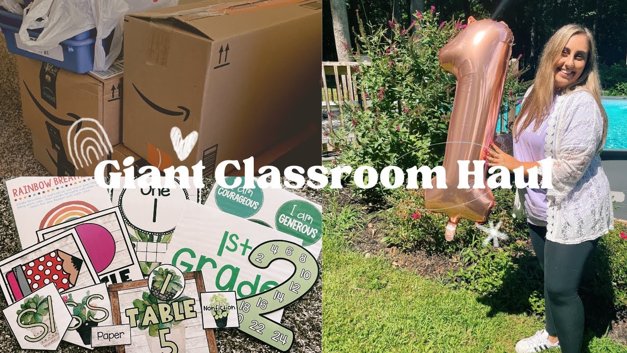 GIANT Classroom Haul! - All the things I bought for my First Grade ...