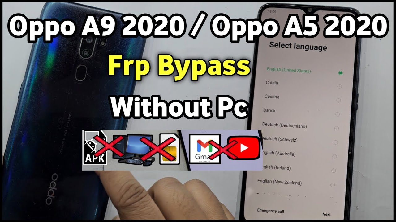 Oppo A9 2020 Frp Bypass | Oppo A9 2020 / A5 2020 Frp Bypass Without Pc ...