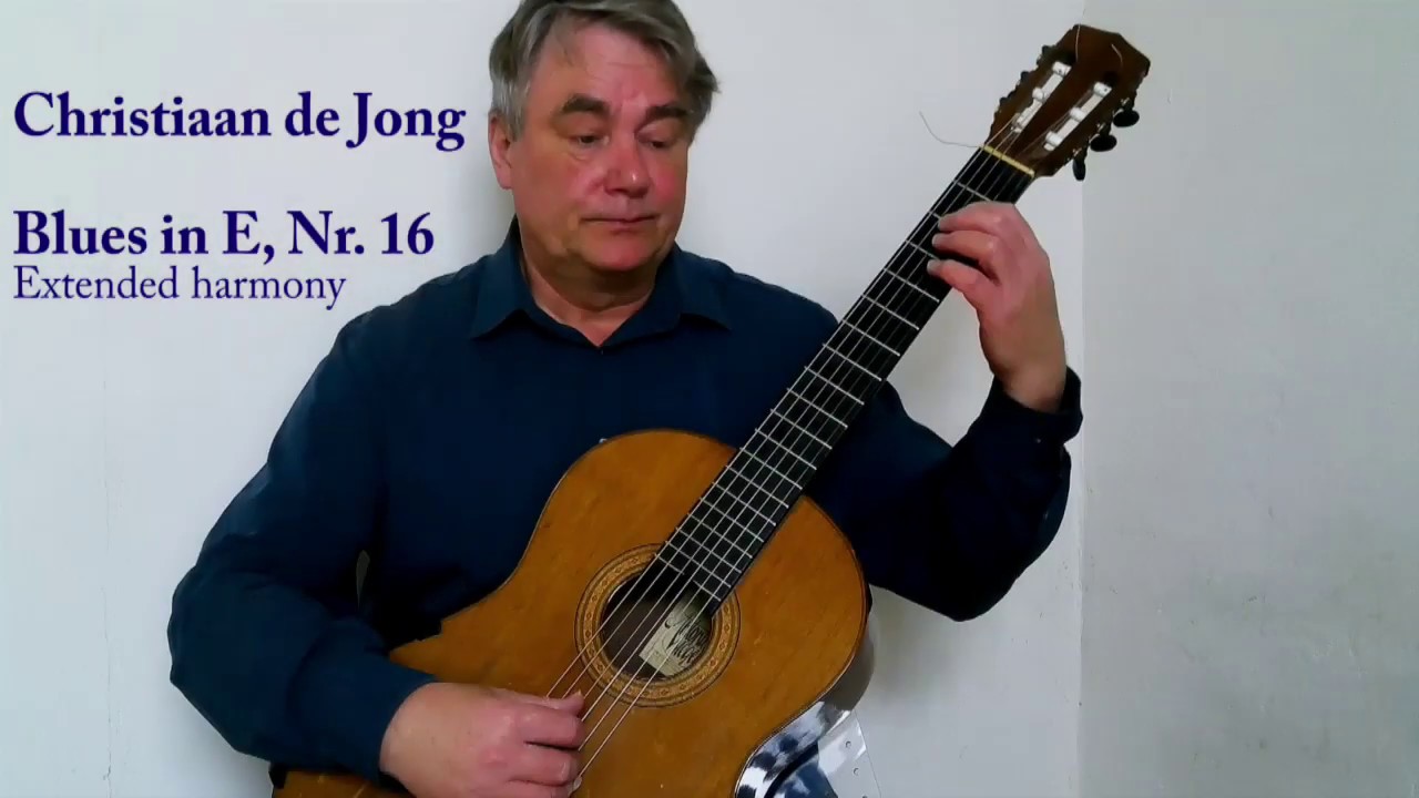 Christiaan de Jong: Blues in E, Nr. 16 (Extended harmonies) - YouTube
