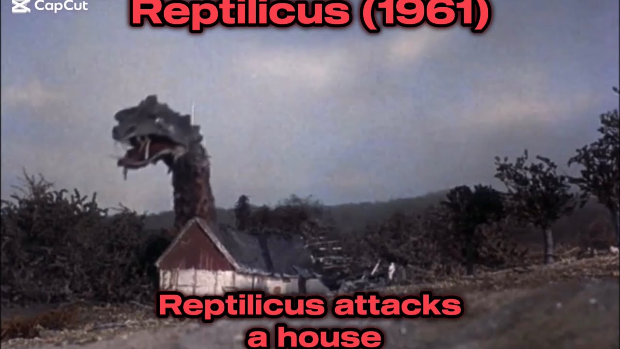 Reptilicus (1961) Reptilicus attacks a house (American cut) - YouTube