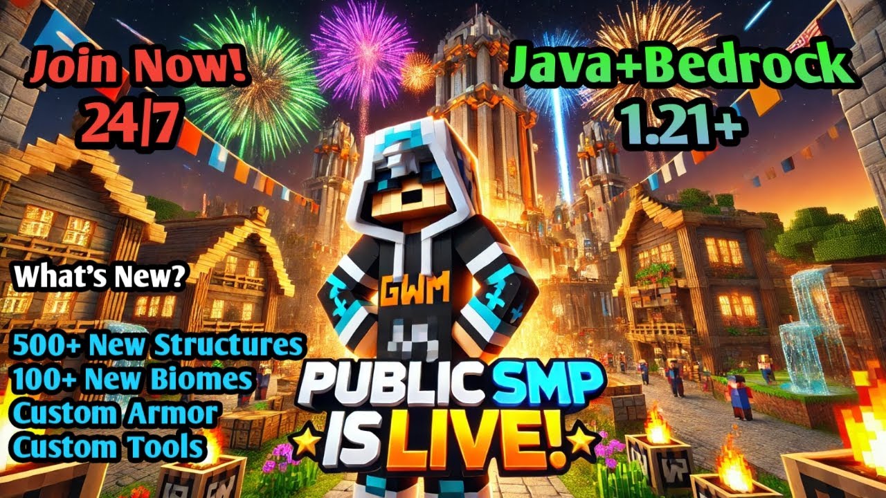 Join Best Public Survival Smp For Minecraft | Java/Pe/Pojav | 24/7 ...