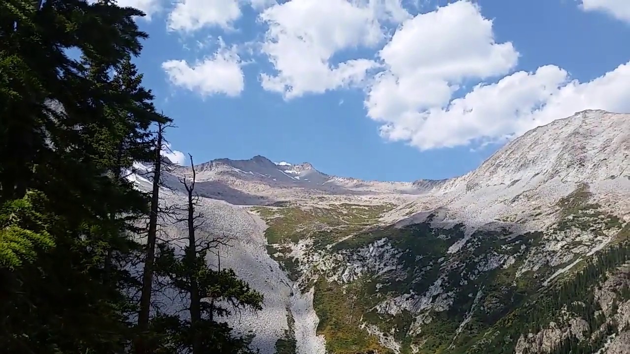 Snowmass Lake from below Trail Rider Pass, Sept. 2017 - YouTube