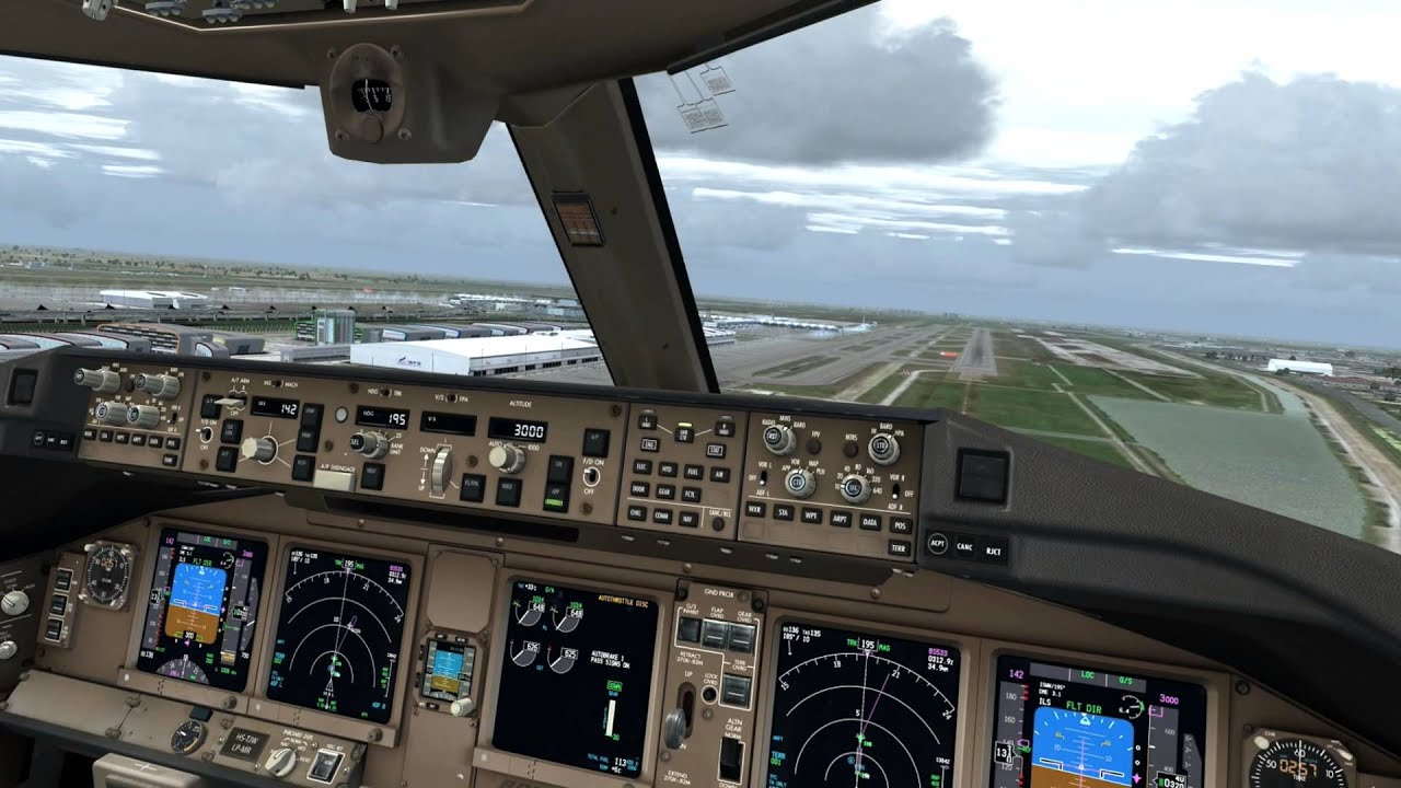 FSX HD | Thai 777 | Landing in Bangkok Suvarnabhumi Airport VTBS ...