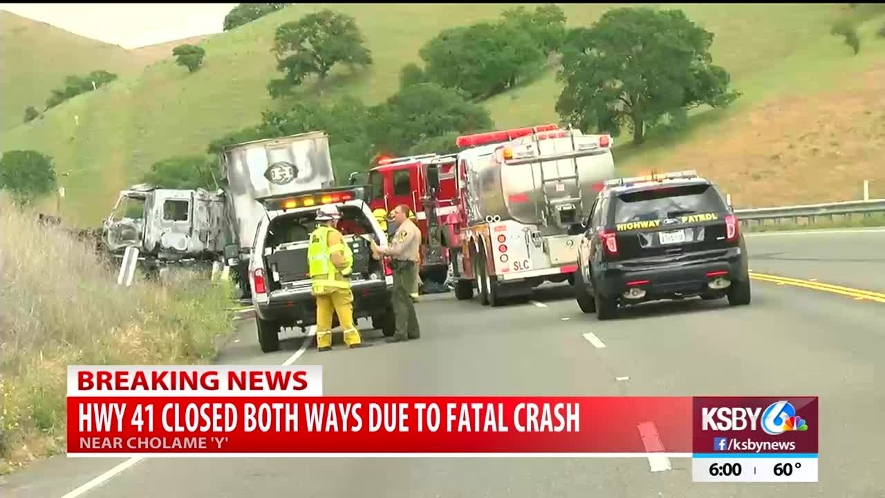 Deadly crash sparks vegetation fire, closes Hwy 41 near Hwy 46 - YouTube