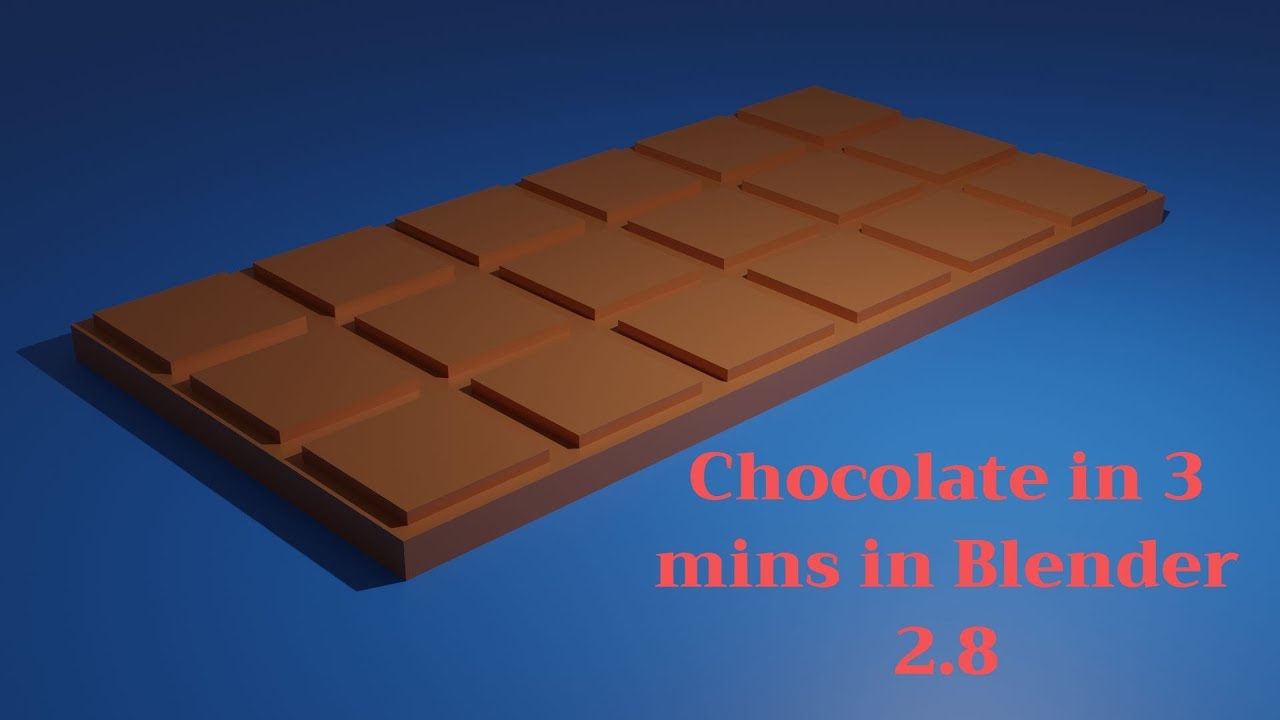Chocolate in Blender 2 8 / In 3 Minutes - YouTube