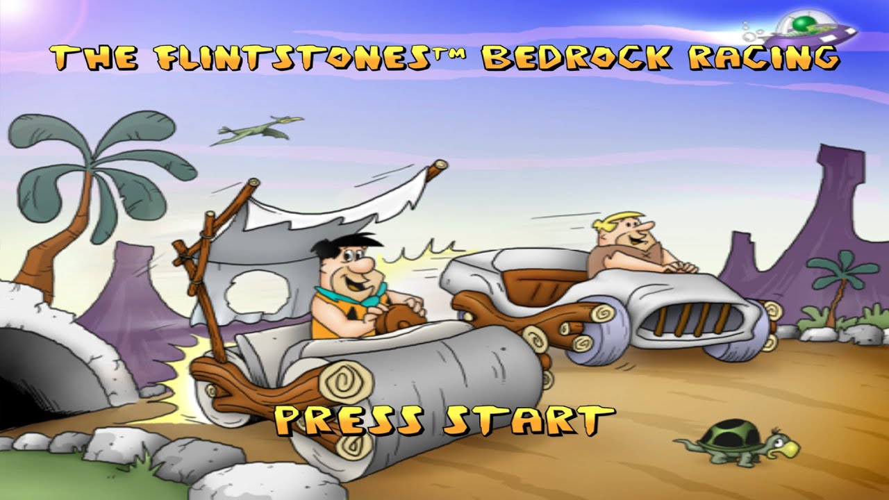 The Flintstones - Bedrock Racing PS2 Playthrough - Yabba Dabba NO - YouTube
