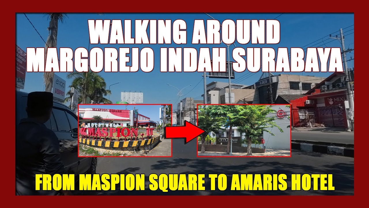 Walking Around Margorejo Indah Street Surabaya Suasana Terkini Jalan ...
