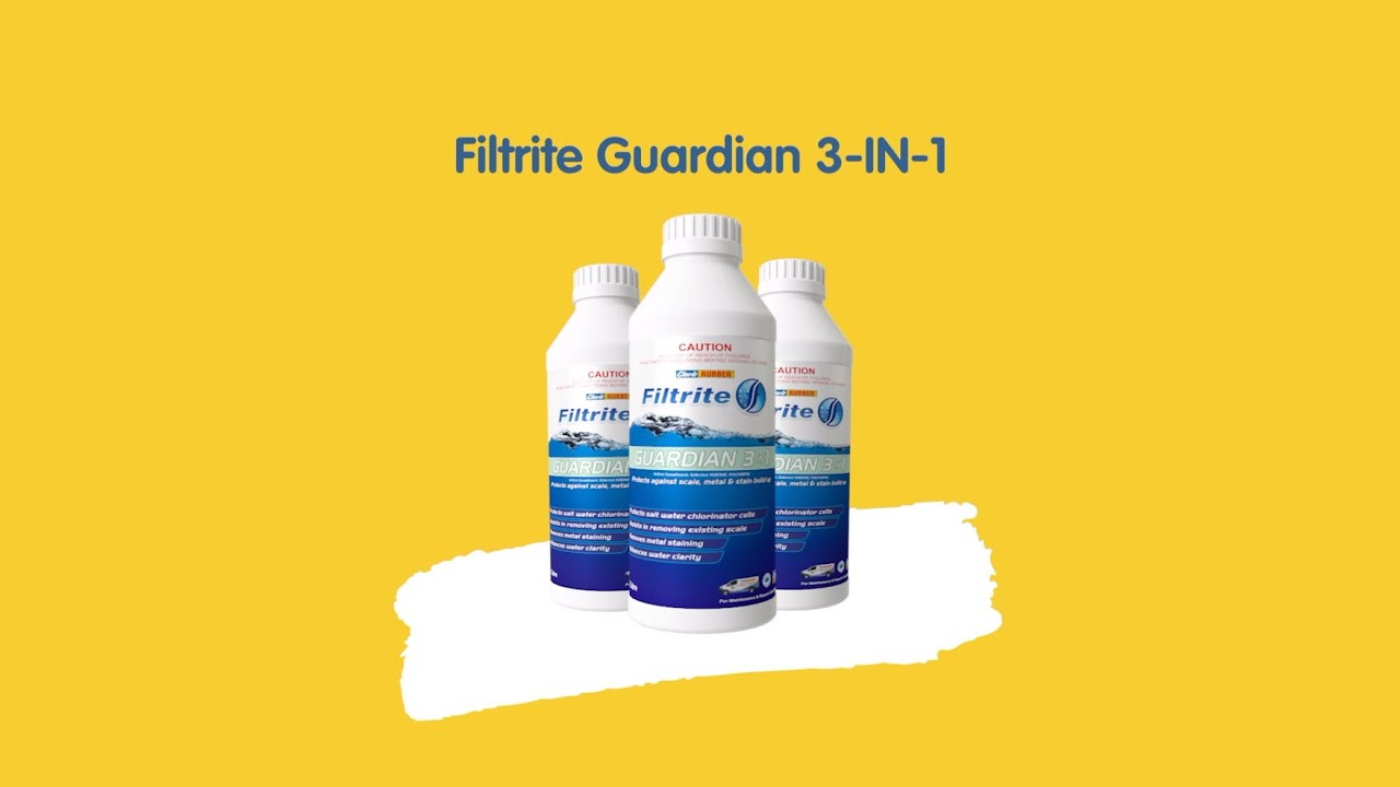 Filtrite Guardian 3-IN-1 Pool Protectant with Clark Rubber - YouTube