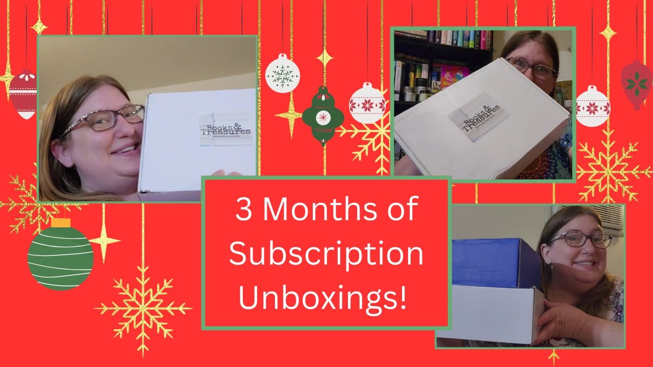 Three Months of Subscriptions Unboxed || Books and Treasures & Book of the Month - YouTube