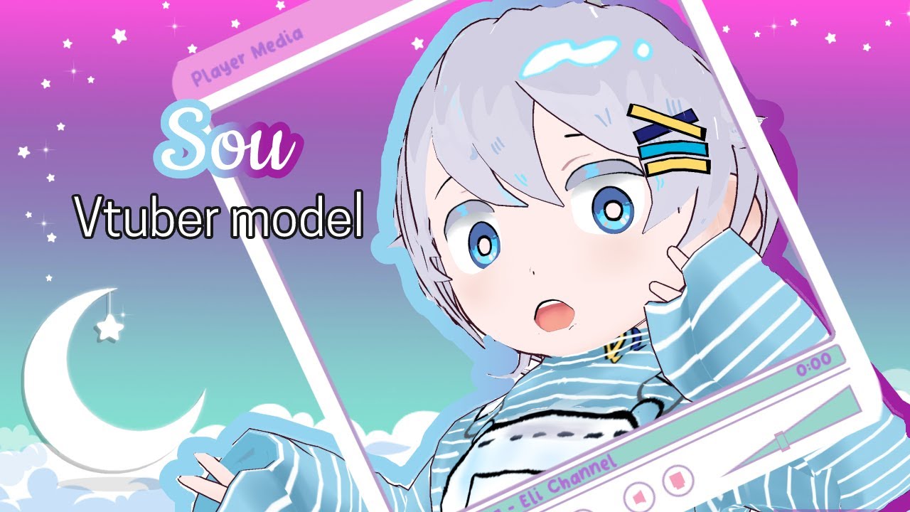 【Vtuber Model 3D】Sou chibi showcase (#SottoBlue) - YouTube