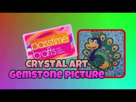 5D CRYSTAL ART || PEACOCK || GEMSTONE PICTURE || #passtime #crafts # ...