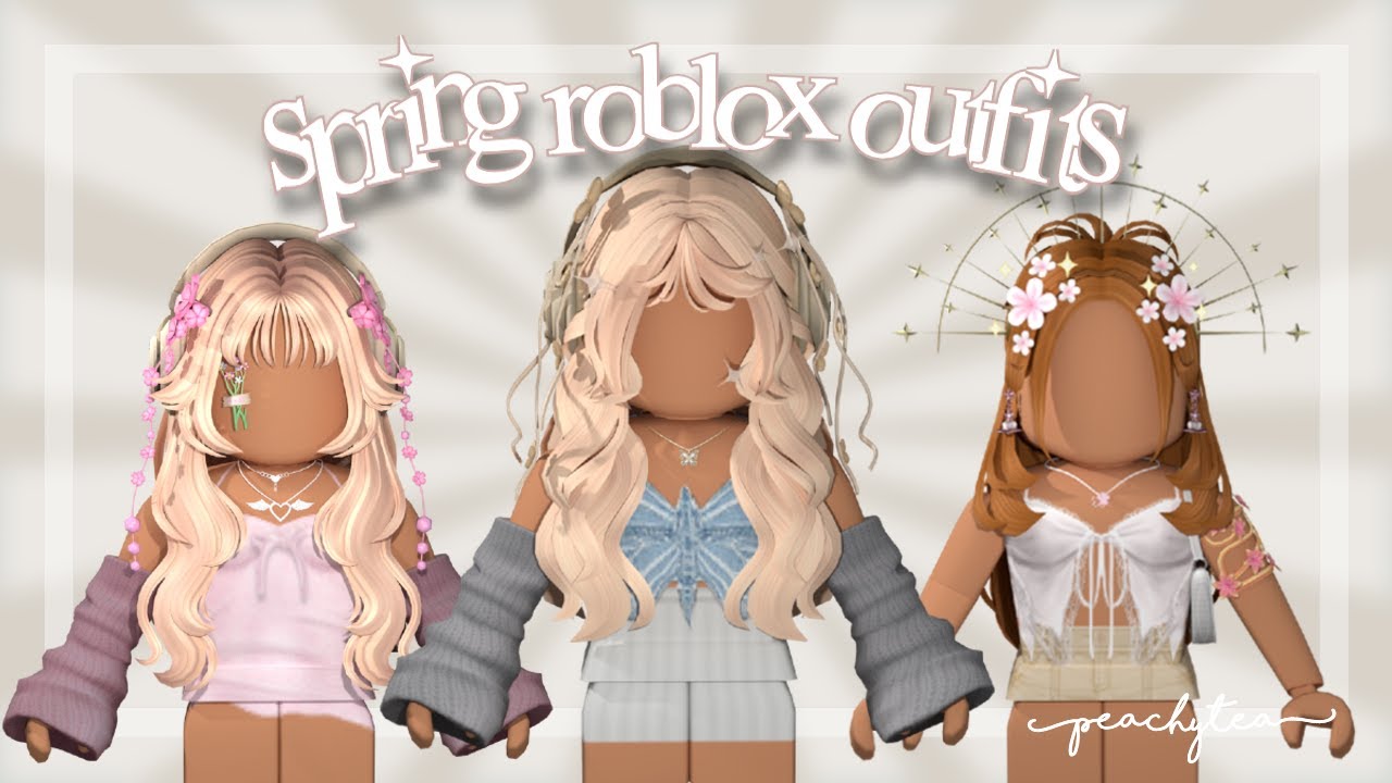 *AESTHETIC* roblox SPRING outfits (pt2) | w codes + links| peachytea ...