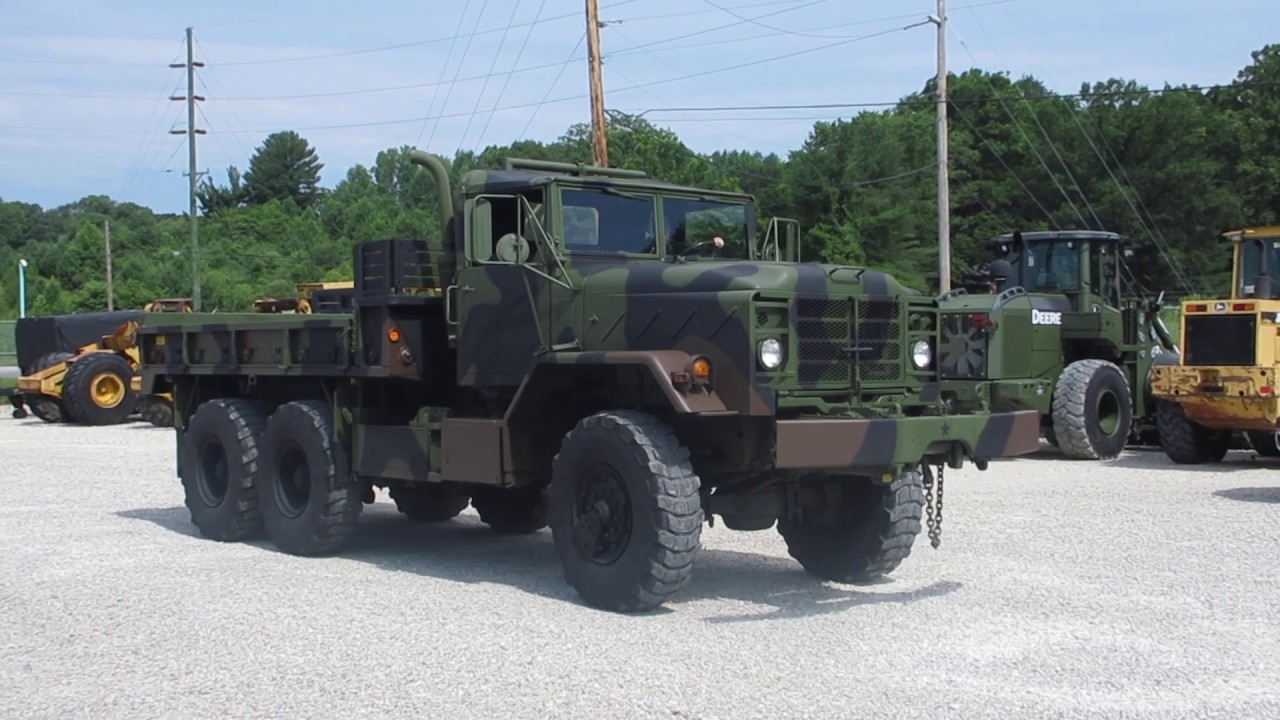 M925A2 Cargo Truck with winch C&C Equipment - YouTube