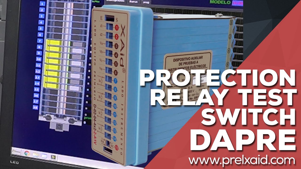 Protection relay test switch / Protection relay test block DAPRE - YouTube