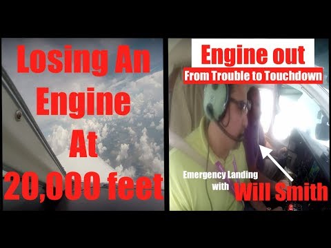 Emergency Landing | Will Smith | Engine Out | LIVE ATC | Squawk 7700 ...