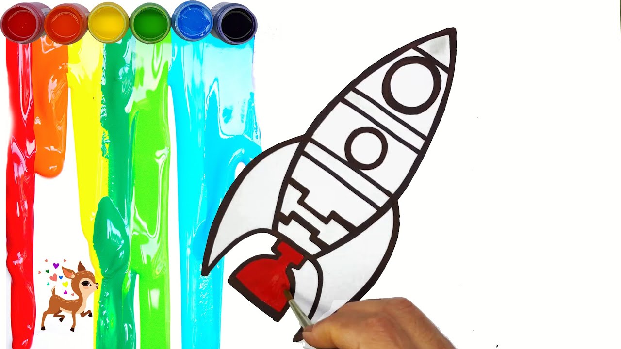 How To draw rocket ship 🚀| Draw A Firework Folding | bolalar uchun ...