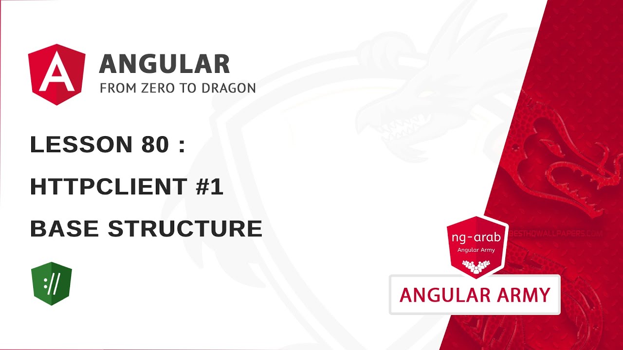 HttpClient - Part 1 : Base Structure | Master Angular Framework In Arabic - YouTube