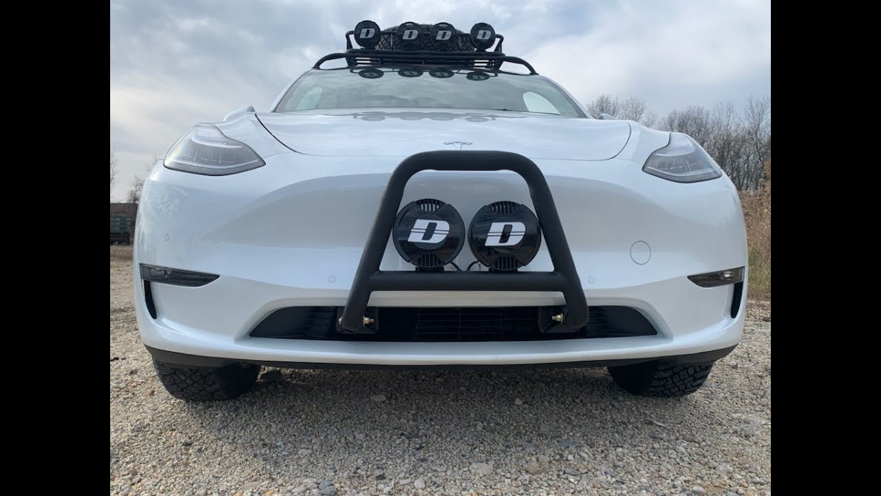Lifted Tesla Model Y - YouTube