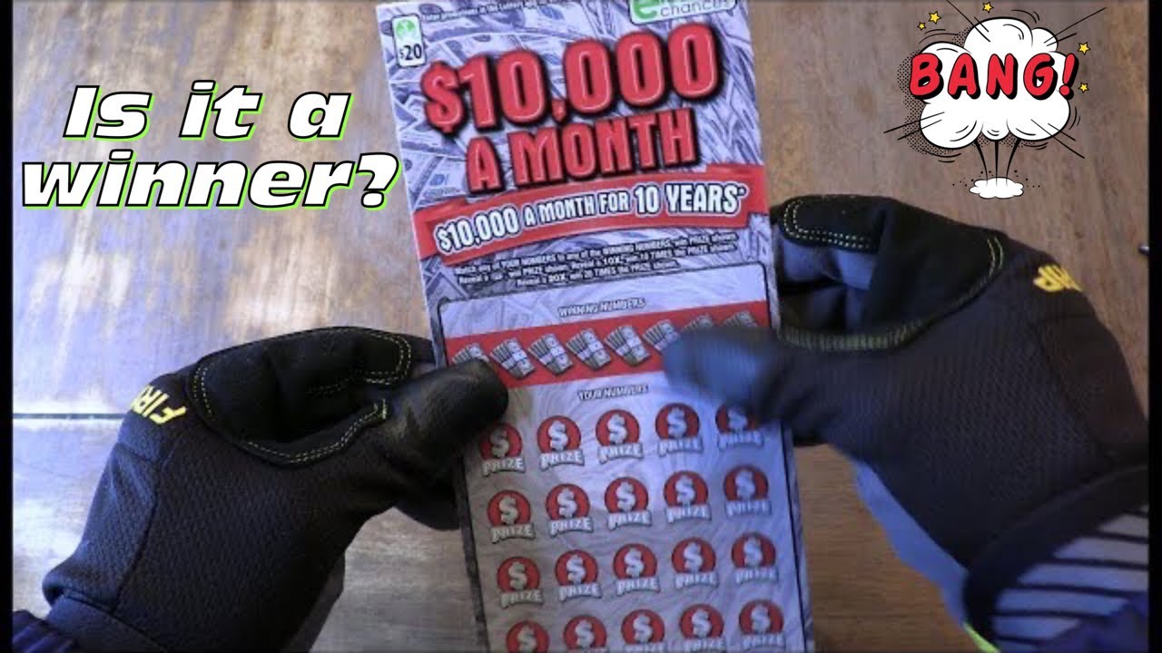 WOW! 10,000 A Month Lottery scratch off! (Virginia Lottery) - YouTube