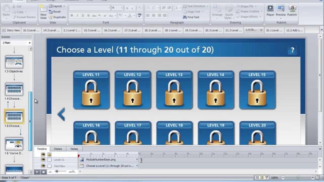 Articulate Storyline Game On Bonus Template - YouTube