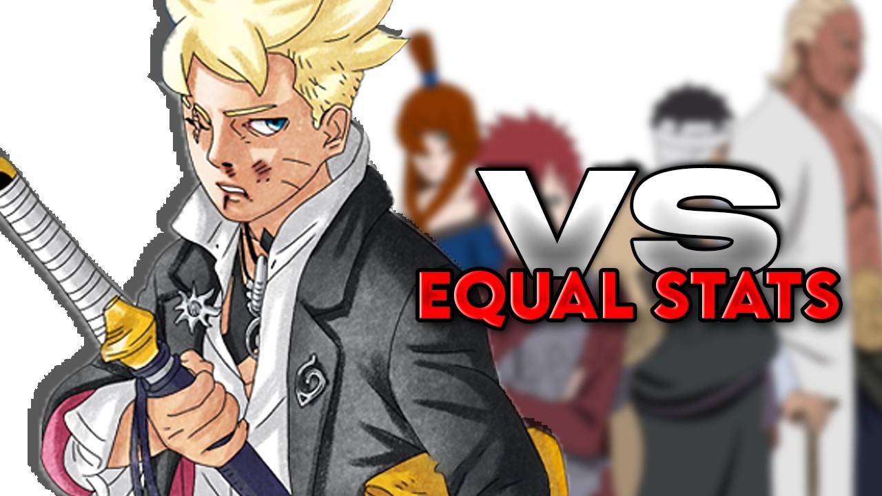 What If Boruto vs 5 Kage Summit | Equal Stats - YouTube