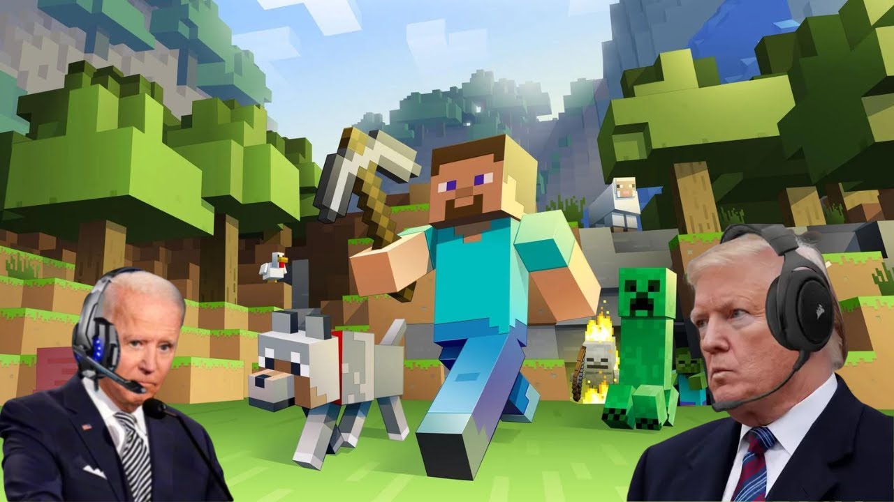 Trump and Biden Play Minecraft (AI compilation) - YouTube
