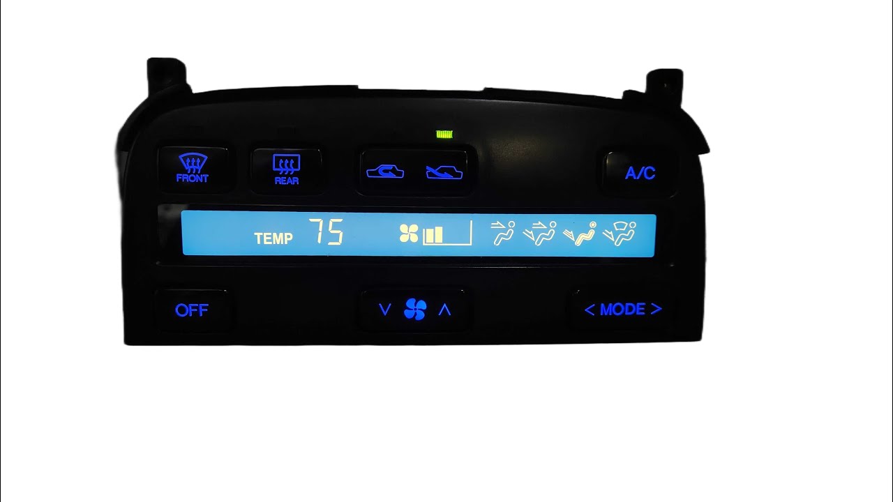 Upgrading the Lexus SC Climate Control System to an inverted BLUE LCD ...