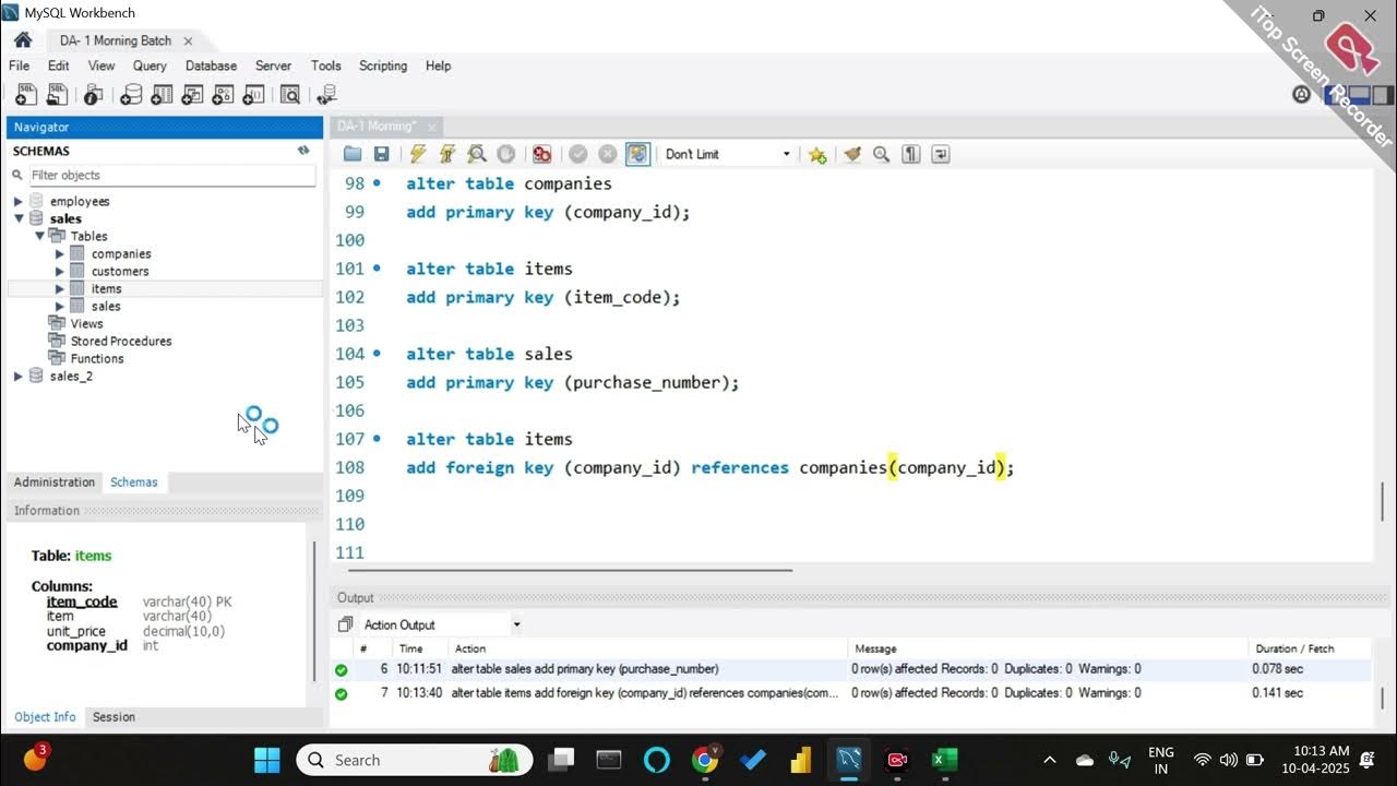 SQL lecture - 04 | MySQL Alter & Insert Statements | NMD PVT LTD - YouTube