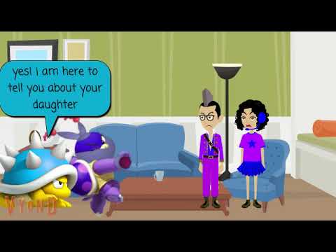 master pom pom pushes evil barney off a building - YouTube