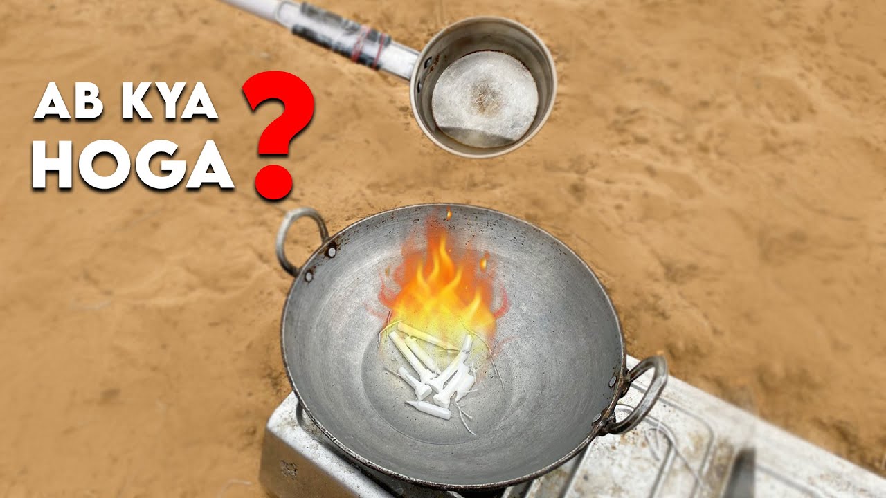 Mombatti Experiment उबलते हुए मोम मै पानी डालने पर क्या होगा ? - YouTube